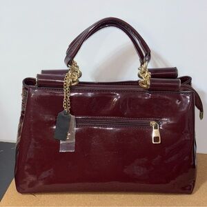 Nevenka | Bags | Nevenka Burgundy Handbag Crossbody Gold Embroidery ...